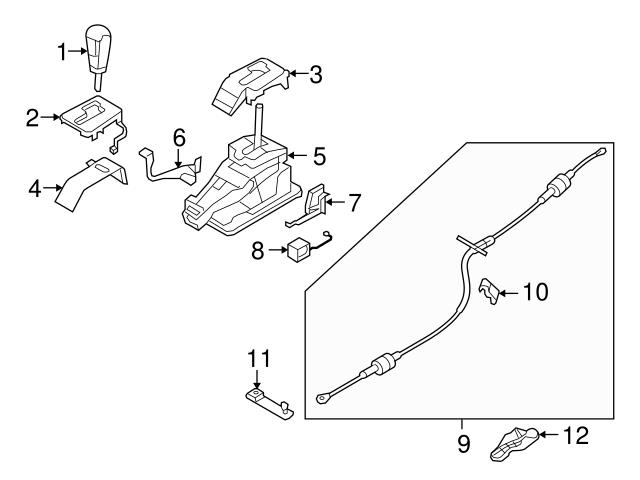 Genuine Volvo 30735921 Auto Trans Shift Cover - Volvo