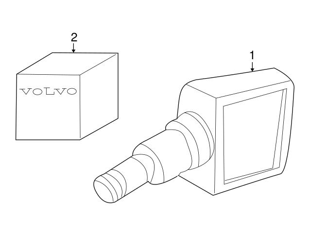 Genuine Volvo 30736598 Tire Pressure Monitoring System (TPMS) Sensor ...