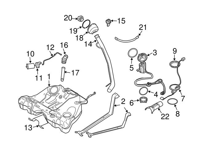 Genuine Volvo 30740941 Fuel Tank Filler Neck - Volvo