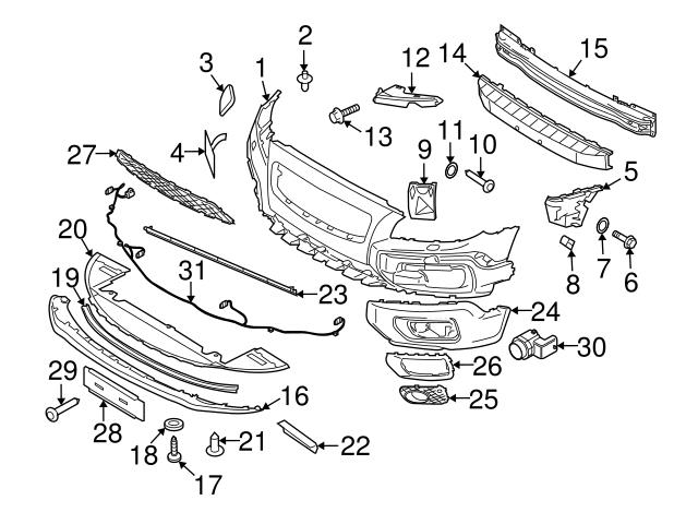 Genuine Volvo 30744507 Fog Light Trim; Right - Volvo