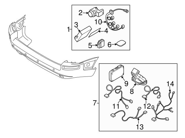 Genuine Volvo 30746067 Engine Wiring Harness - Volvo