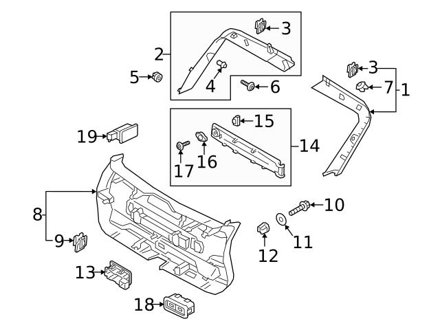 Genuine Volvo 30747056 Liftgate Trim - Volvo