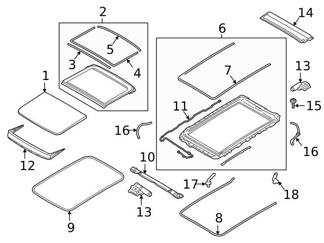 Genuine Volvo 30747167 Sunroof Seal - Volvo