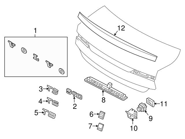 Genuine Volvo 30747797 Deck Lid Emblem - Volvo