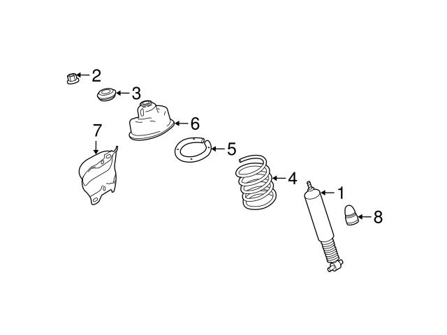 Genuine Volvo 30748891 Shock Mount Washer; Left, Right - Volvo