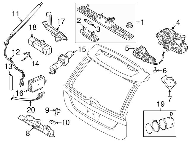 Genuine Volvo 30754548 Hatch Lift Support - Volvo