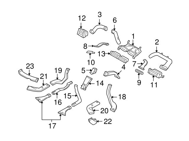 Genuine Volvo 30755183 Dashboard Air Vent; Left Outer - Volvo | 8632728