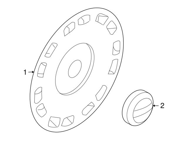 Genuine Volvo 30760329 Wheel Cover - Volvo