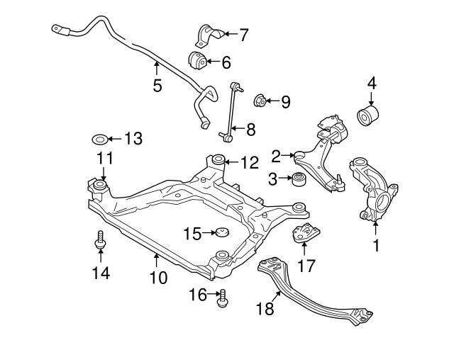Genuine Volvo 30760944 Engine Cradle Insulator; Left, Right - Volvo
