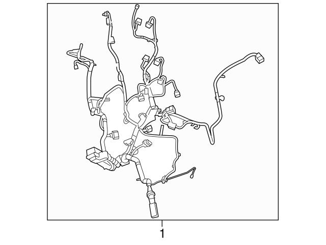 Genuine Volvo 30761725 Engine Wiring Harness - Volvo