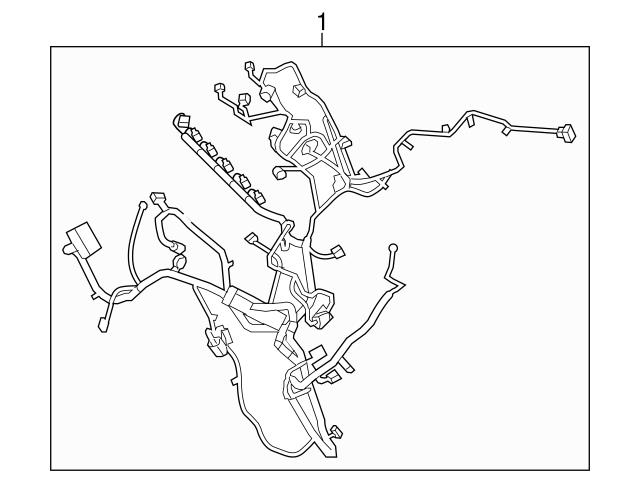 Genuine Volvo 30761733 Engine Wiring Harness - Volvo