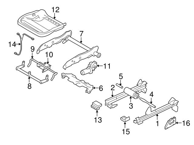Genuine Volvo 30764951 Seat Switch Panel; Left - Volvo
