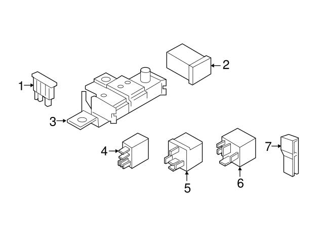 Genuine Volvo 30765043 Accessory Power Relay; Rear - Volvo | 30765027 ...