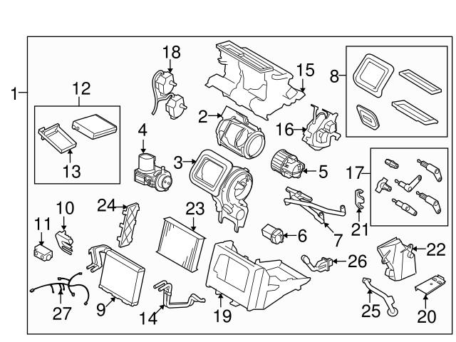 Genuine Volvo 30767026 Cabin Air Filter Cover - Volvo