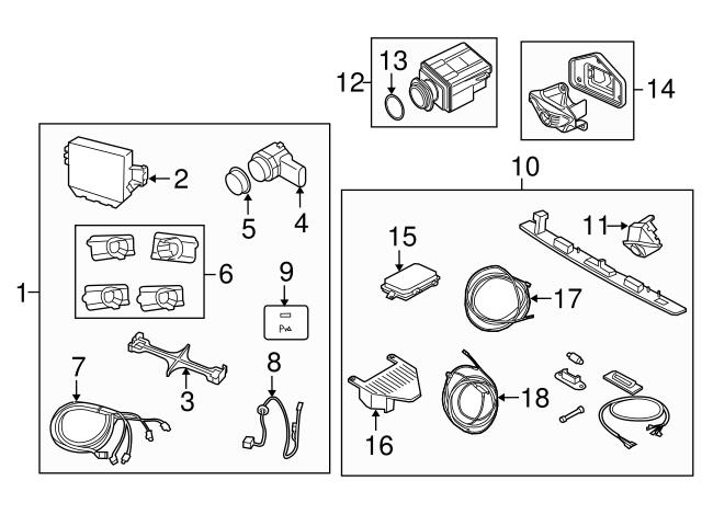 Genuine Volvo 30773680 Parking Aid System Wiring Harness - Volvo