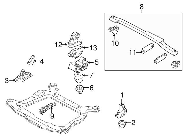 Genuine Volvo 30776354 Engine Mount - Volvo