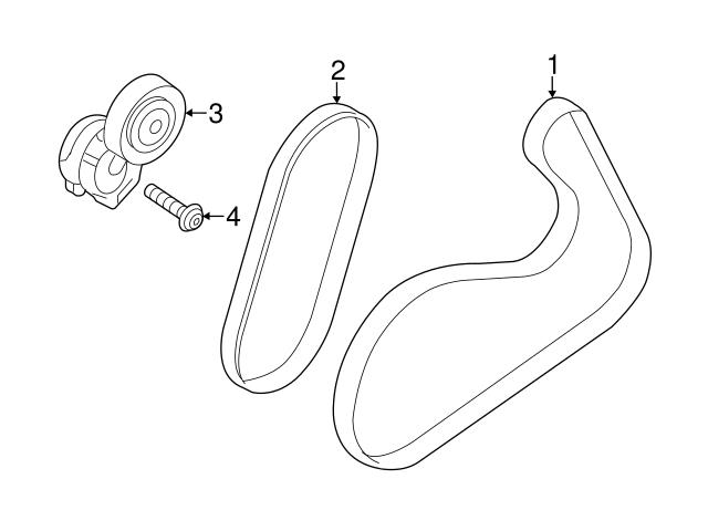 Genuine Volvo 30777431 Serpentine Belt - Volvo
