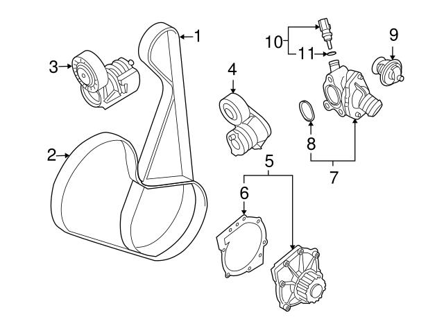 Genuine Volvo 30777531 Serpentine Belt Drive Master Kit - Volvo