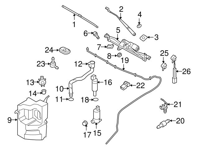 Genuine Volvo 30784333 Windshield Washer Fluid Reservoir Filler Pipe ...