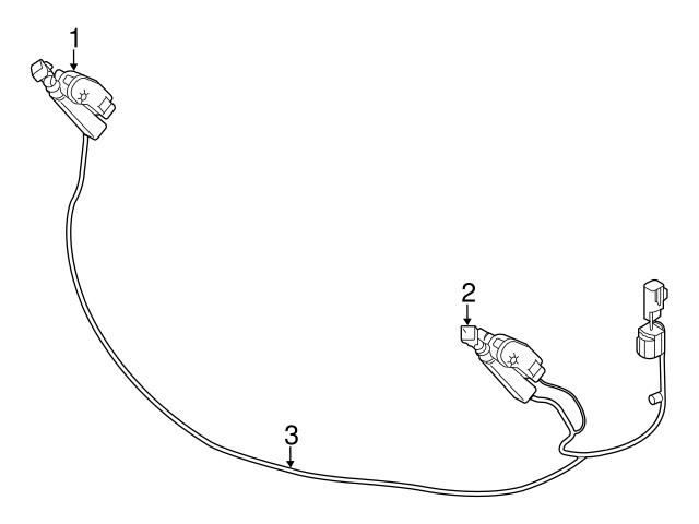 Genuine Volvo 30784348 Headlight Washer Hose; Right - Volvo