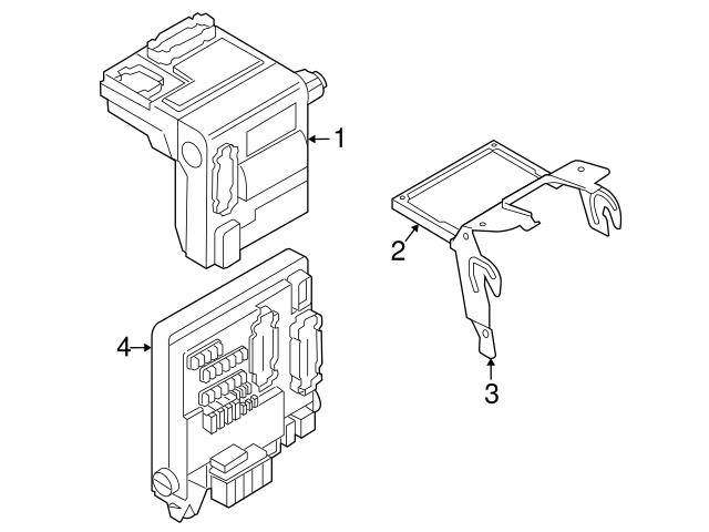 Genuine Volvo 30786646 Fuse Box; Rear - Volvo