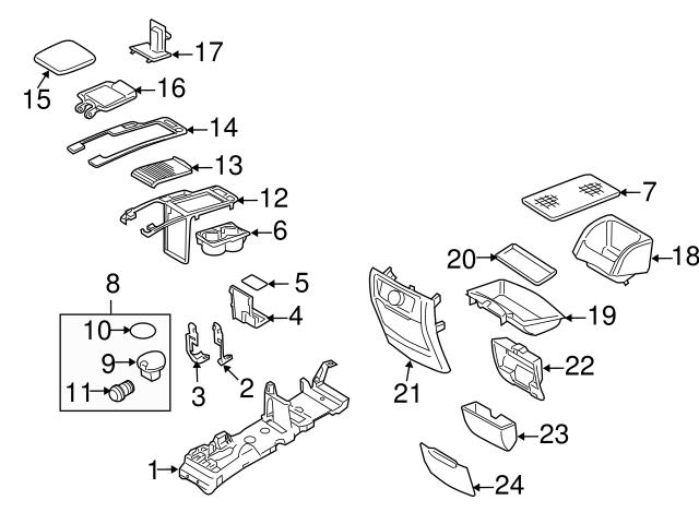 Genuine Volvo 30791730 Console Trim Panel - Volvo