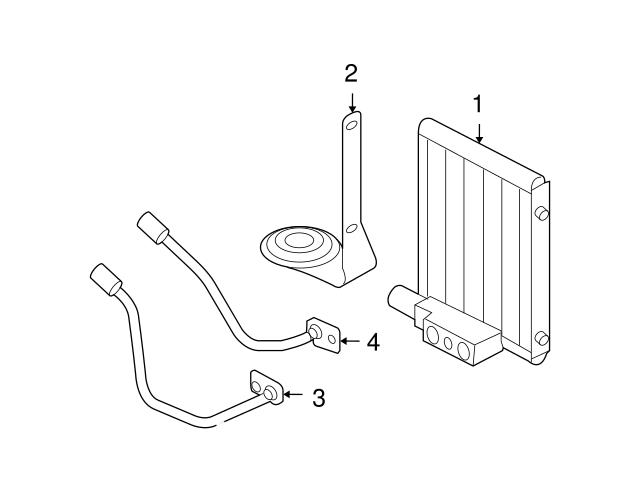 Genuine Volvo 30792756 Auto Trans Oil Cooler Hose - Volvo