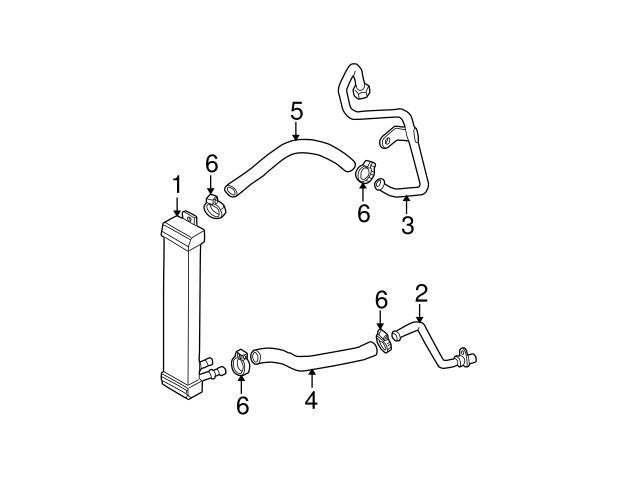 Genuine Volvo 30792758 Auto Trans Oil Cooler Hose - Volvo