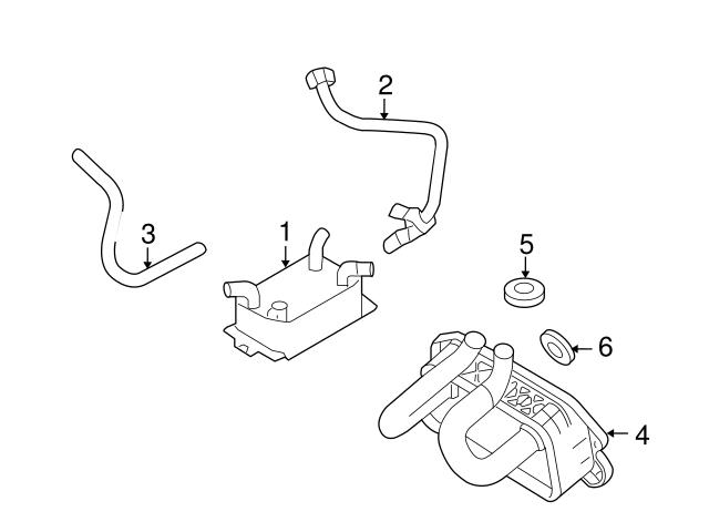 Genuine Volvo 30793640 Auto Trans Oil Cooler Hose - Volvo