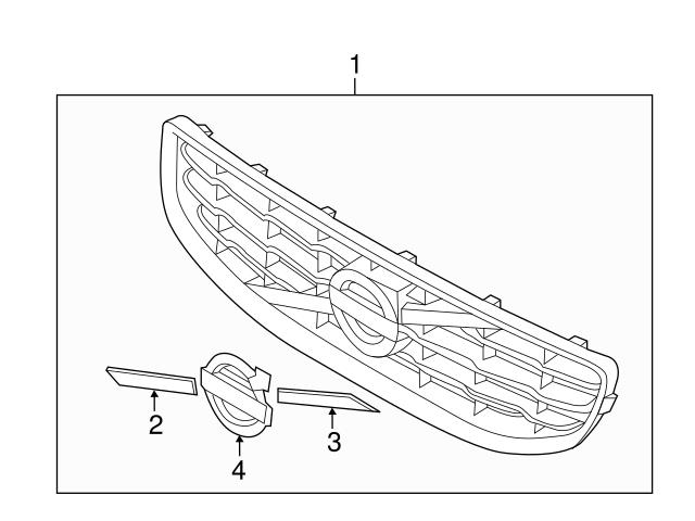 Genuine Volvo 30795039 Grille - Volvo