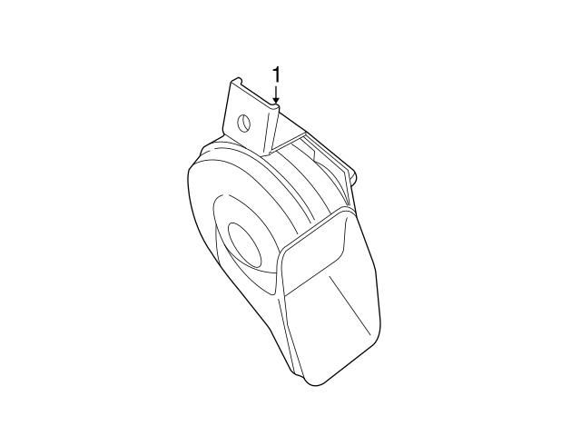 Genuine Volvo 30796393 Horn; Left - Volvo