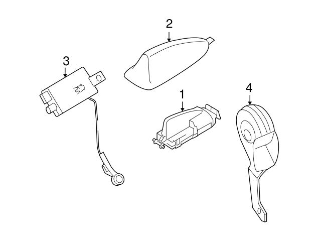 Genuine Volvo 30796712 Horn; Left - Volvo