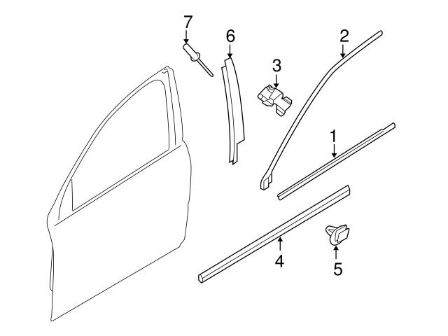 Genuine Volvo 30799056 Door Applique; Right - Volvo