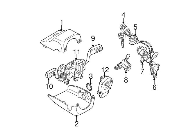Genuine Volvo 30803270 Ignition Lock Cylinder - Volvo
