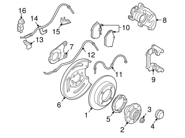 Genuine Volvo 30814718 ABS Ring; Left Rear, Right Rear - Volvo