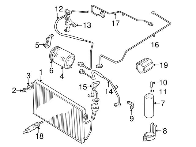 Genuine Volvo 30823533 A/C Refrigerant Line Bracket - Volvo