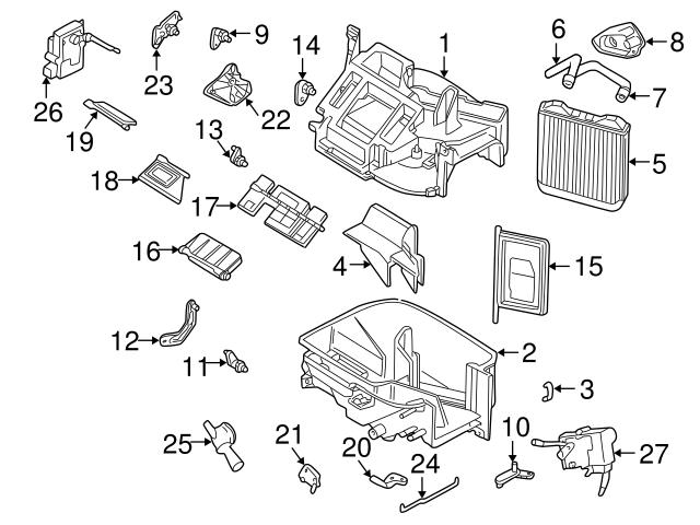 Genuine Volvo 30872353 HVAC Air Inlet Door Actuator; Lower - Volvo
