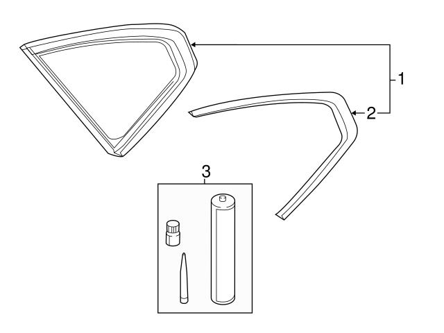 Genuine Volvo 31108789 Quarter Panel Reveal Molding; Right | 31689021