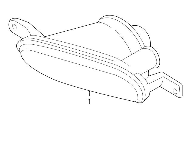 Genuine Volvo 31111183 Fog/Cornering Light Assembly; Right - Volvo