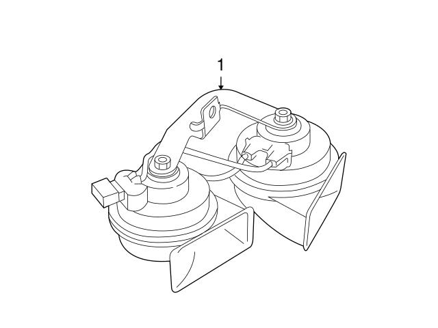 Genuine Volvo 31111192 Horn - Volvo