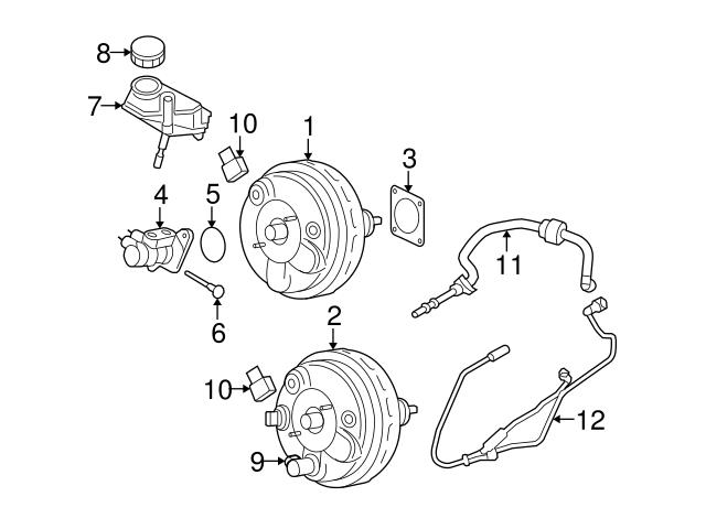 Genuine Volvo 31201944 Brake Vacuum Hose; Upper - Volvo