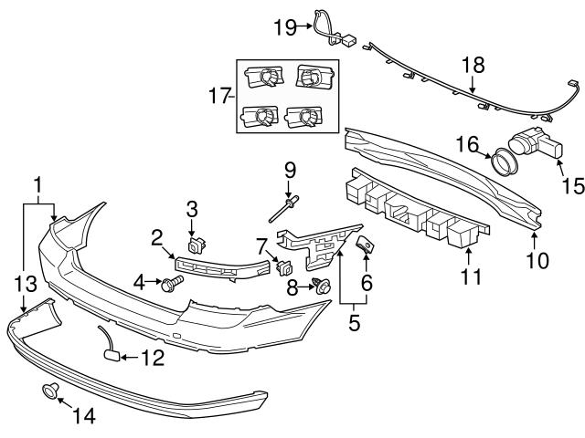 Genuine Volvo 31213293 Bumper Cover Bracket; Right - Volvo