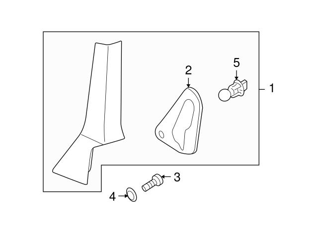 Genuine Volvo 31213784 Tail Light Housing Seal; Right - Volvo