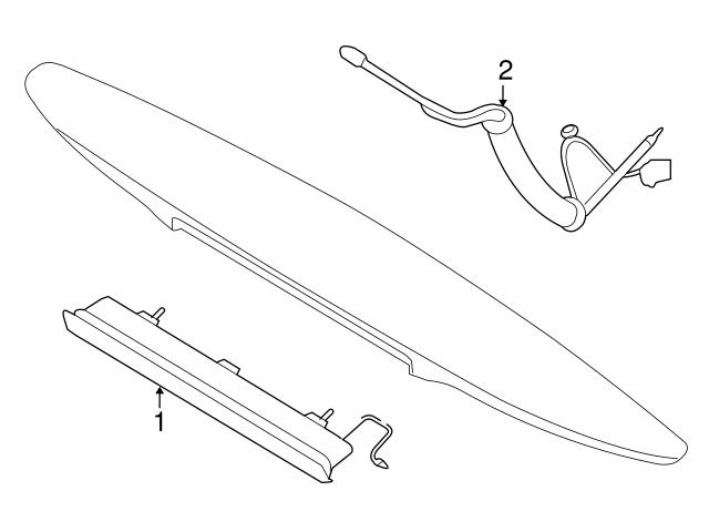 Genuine Volvo 31213990 Center High Mount Stop Light - Volvo