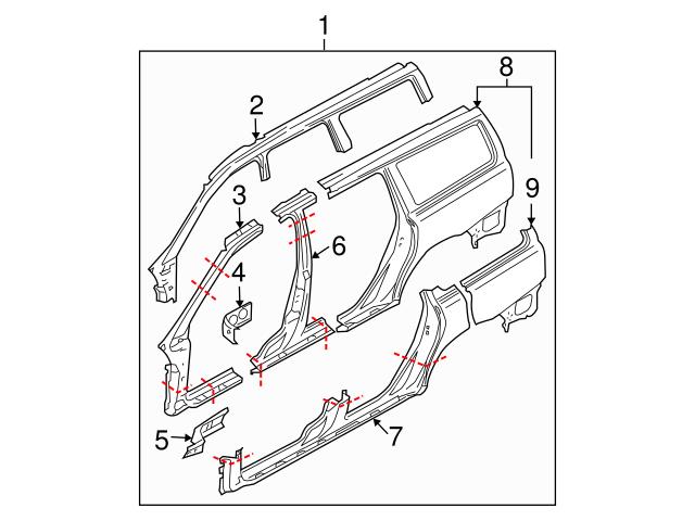 Genuine Volvo 31214146 A Pillar Bracket - Volvo