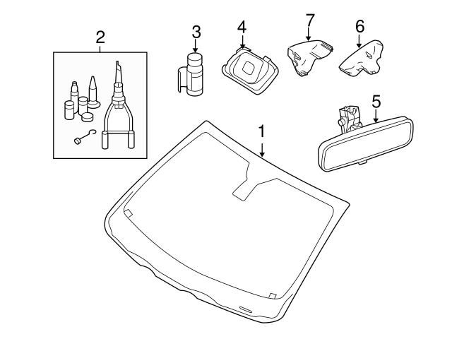 Genuine Volvo 31217792 Interior Rear View Mirror Cover; Left - Volvo