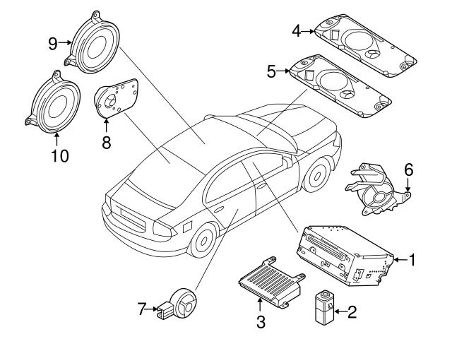 Genuine Volvo 31252157 Speaker - Volvo