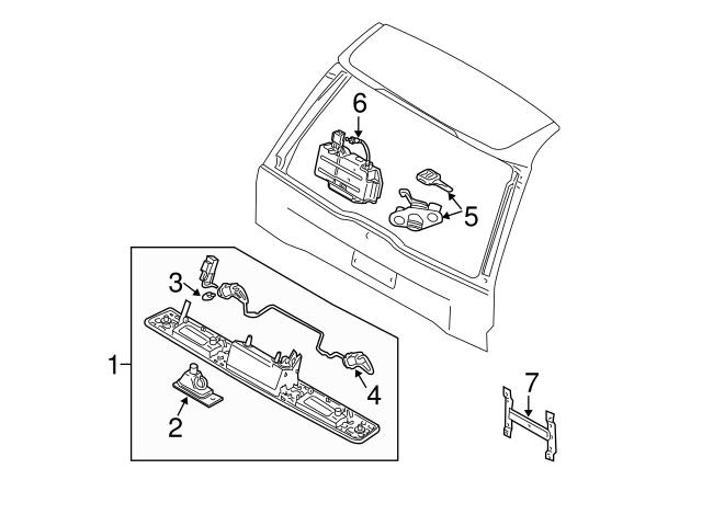 Genuine Volvo 31253053 Liftgate Latch; Upper - Volvo