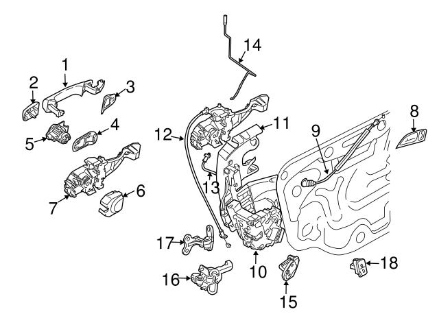 Genuine Volvo 31253657 Door Lock Actuator Motor; Left - Volvo