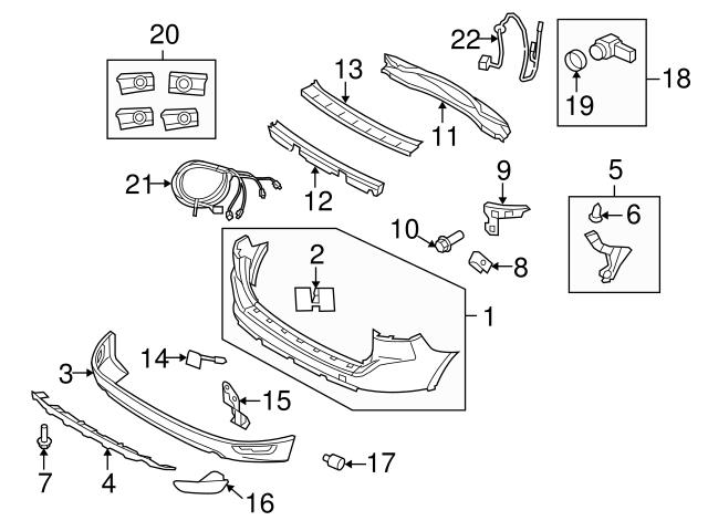 Genuine Volvo 31254059 Parking Aid System Wiring Harness - Volvo